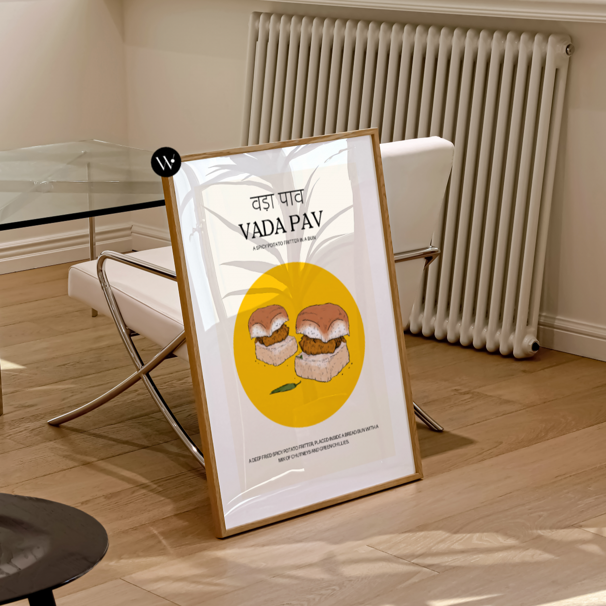 Illustrated Vada Pav Poster | Deluxe Art Prints | Wordotco – wordotco