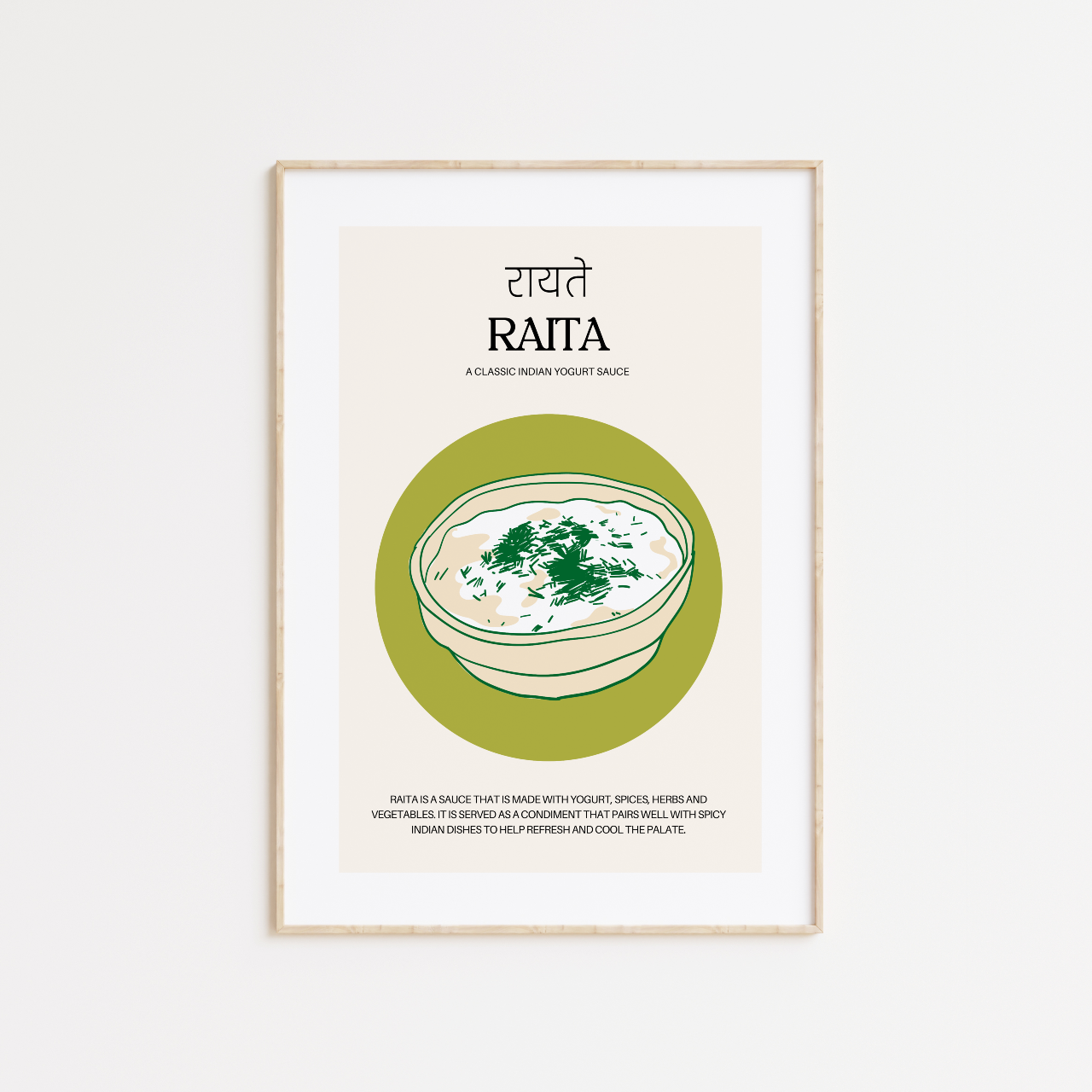 Raita Poster Print | Desi Wall Decor | wordot.co – wordotco